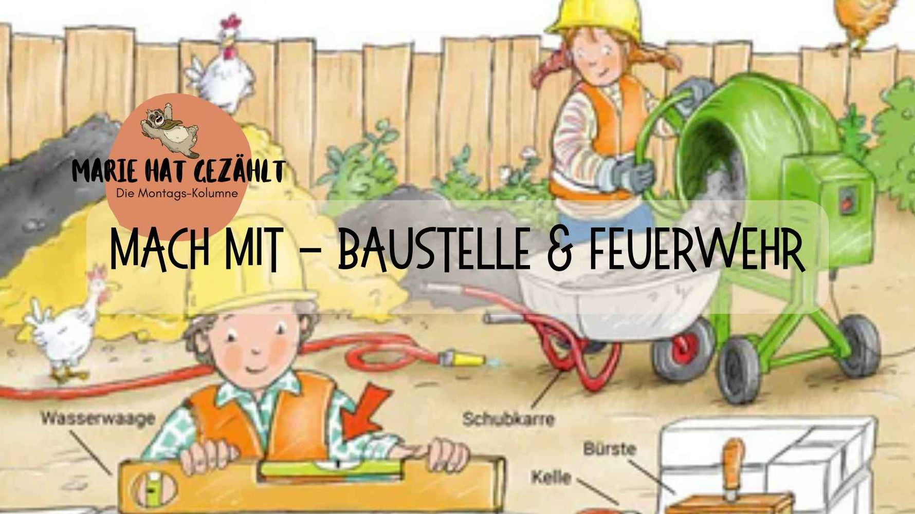 marie.zaehlt X Räuberfuchs - Mach mit - Baustelle & Feuerwehr